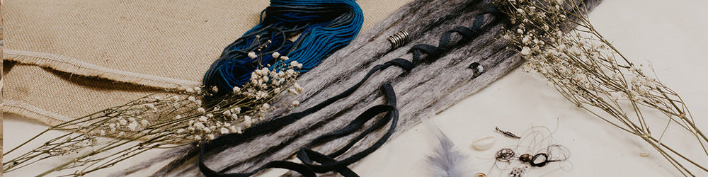 Partial Decorated Sets with Dreadlock yarn and beads